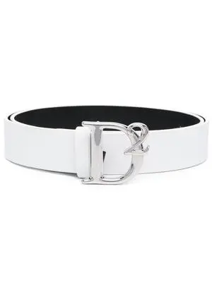 Dsquared2 Leather Logo-plaque Belt - White