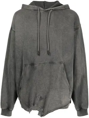 44 LABEL GROUP Logo-print Hoodie - Grey