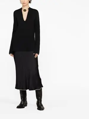JIL SANDER Medallion-detail Knit Top