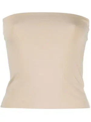 Brunello Cucinelli Strapless Bandeau Top - Neutrals