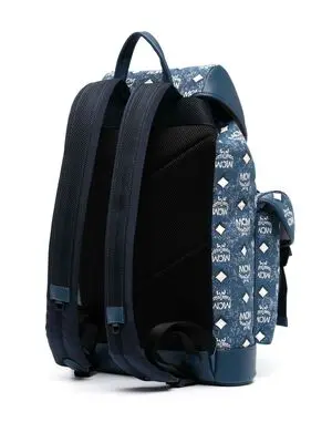 Mcm Medium Brandenburg Denim Backpack