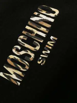Moschino Leopard Print Logo T-shirt