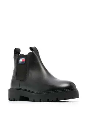 Tommy Hilfiger 40mm Logo-patch Leather Chelsea Boots