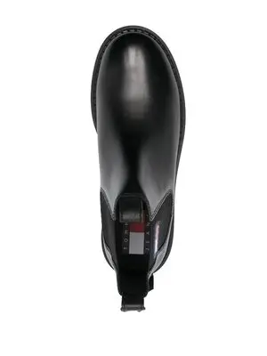 Tommy Hilfiger 40mm Logo-patch Leather Chelsea Boots