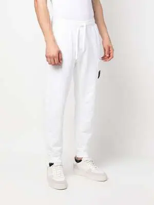 Stone Island Compass-motif Track Pants - White