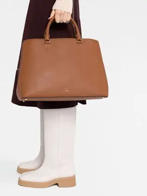 Ralph Lauren Hanna Leather Satchel - Brown