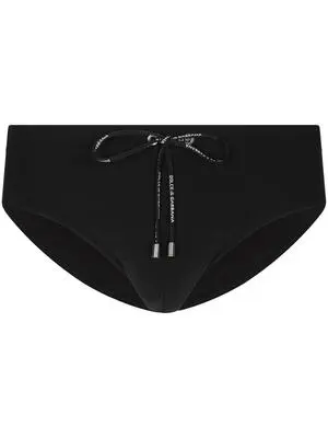 Dolce & Gabbana Drawstring Swim Trunks - Black