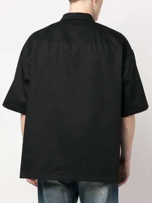 AMBUSH Striped Zipped Shirt - Black