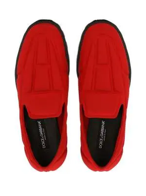 Dolce & Gabbana Quilted Slippers - Red