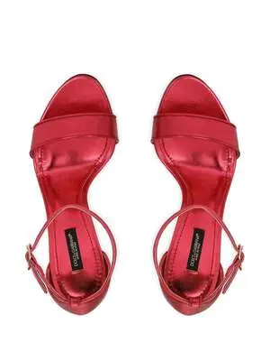 Dolce & Gabbana Baroque Dg 105mm Leather Sandals
