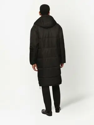 Dolce & Gabbana Logo-tag Hooded Puffer Coat