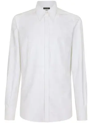 Dolce & Gabbana Martini-fit Jacquard Shirt - White