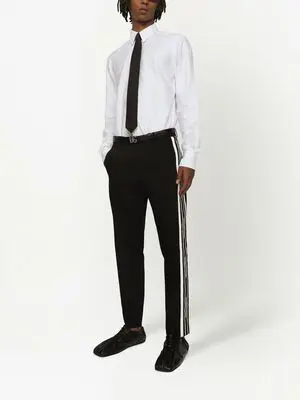 Dolce & Gabbana Martini-fit Jacquard Shirt - White
