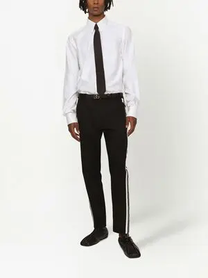 Dolce & Gabbana Martini-fit Jacquard Shirt - White