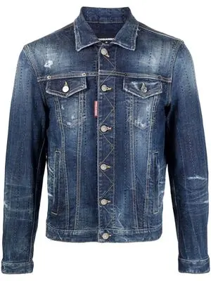 Dsquared2 Distressed Denim Jacket