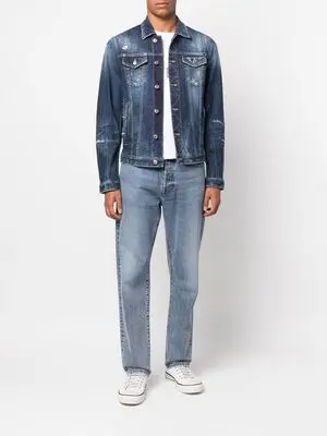 Dsquared2 Distressed Denim Jacket