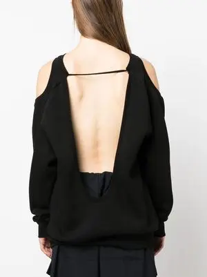 IOANA CIOLACU Backless Cut-out Sweatshirt
