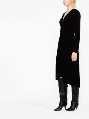 Isabel Marant Étoile Long-sleeved V-neck Midi Dress