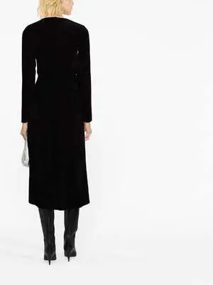 Isabel Marant Étoile Long-sleeved V-neck Midi Dress