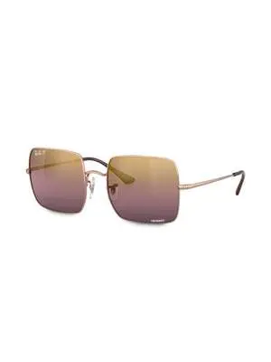 Ray-ban Square Chromance Sunglasses - Gold