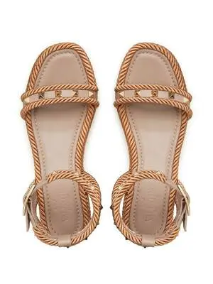Valentino Garavani Rockstud Flatform Sandals - Neutrals