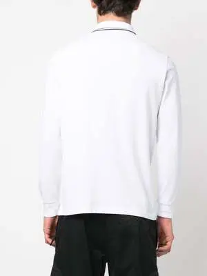 Stone Island Compass-motif Polo Shirt - White