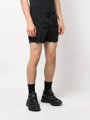 Stone Island Compass-motif Swim Shorts - Black