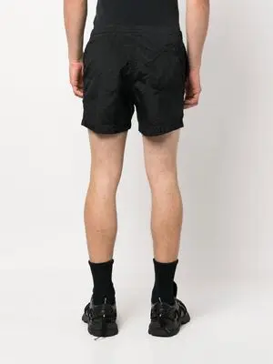 Stone Island Compass-motif Swim Shorts - Black