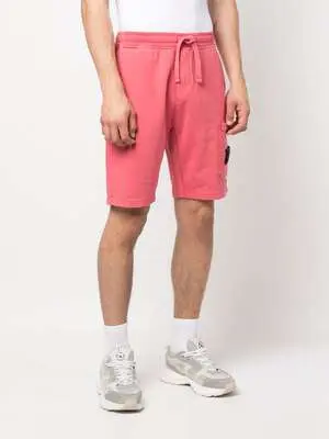 Stone Island Cotton Jersey Knit Shorts