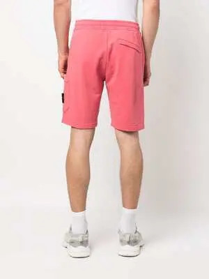 Stone Island Cotton Jersey Knit Shorts