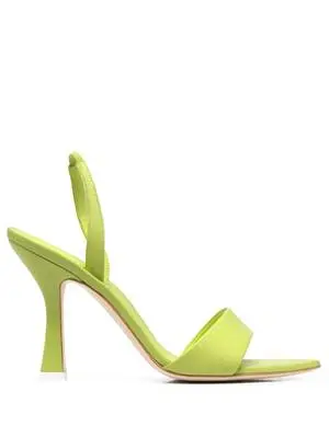 3JUIN Pointed-toe 105mm Sandals - Green
