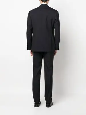Corneliani Single-breasted Virgin Wool Suit - Blue