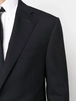 Corneliani Single-breasted Virgin Wool Suit - Blue