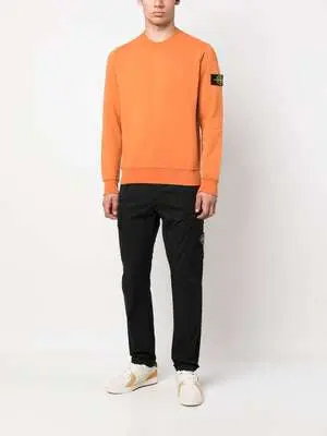 Stone Island Logo Patch Cargo Pants - Black