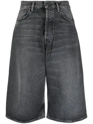 Acne Studios Dark Wash Long Denim Shorts
