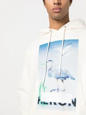 Heron Preston Graphic Print Hoodie