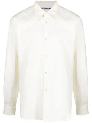 Acne Studios Point-collar Stretch-cotton Shirt
