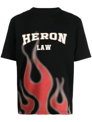 Heron Preston Flame-print Organic Cotton T-shirt