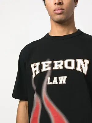 Heron Preston Flame-print Organic Cotton T-shirt