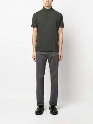 ZANONE Ice Cotton Polo Shirt - Green