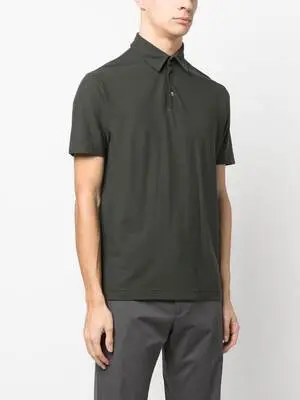 ZANONE Ice Cotton Polo Shirt - Green