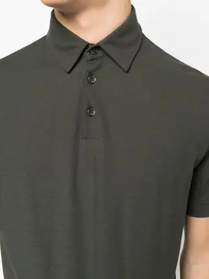 ZANONE Ice Cotton Polo Shirt - Green