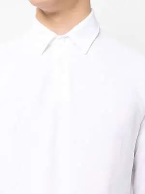 ZANONE Long-sleeve Cotton Polo Shirt