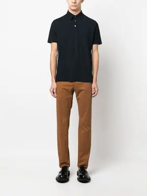 ZANONE Ice Cotton Polo Shirt - Blue