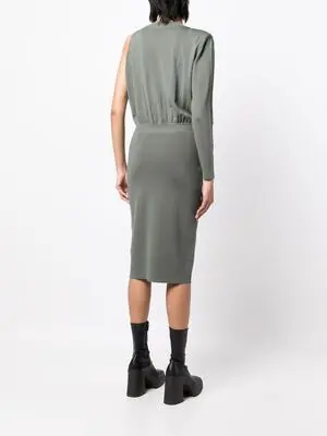 Karl Lagerfeld Asymmetric Knit Midi Dress
