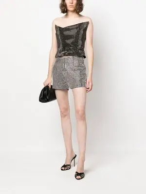 Roland Mouret Crystal-embellished Asymmetric Top