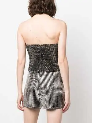 Roland Mouret Crystal-embellished Asymmetric Top