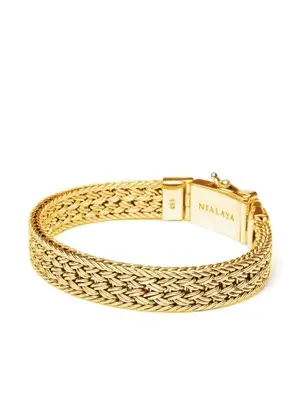 NIALAYA JEWELRY Braided Chain Bracelet - Gold
