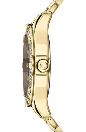 Versace Canton Road Crystal Bracelet Watch - Yellow Gold