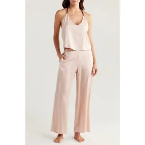 Lunya Washable Mulberry Silk Pajamas - Delicate Pink